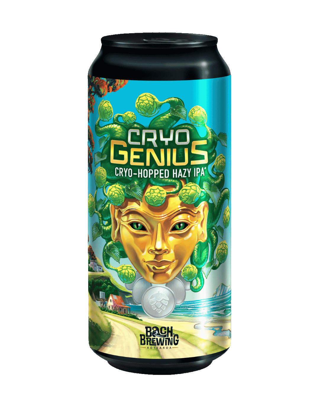 Cryo Genius Cryo-Hopped Hazy IPA 12x440ml cans – Bach Brewing