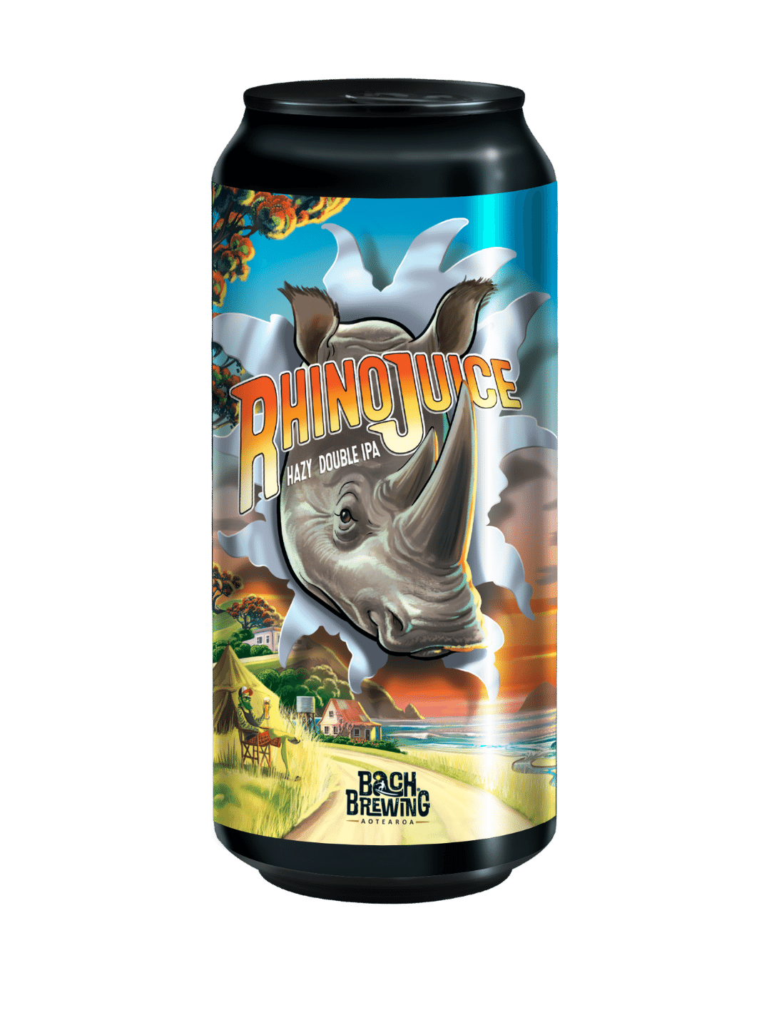 Rhino Juice Hazy Double IPA 12x440ml cans – Bach Brewing