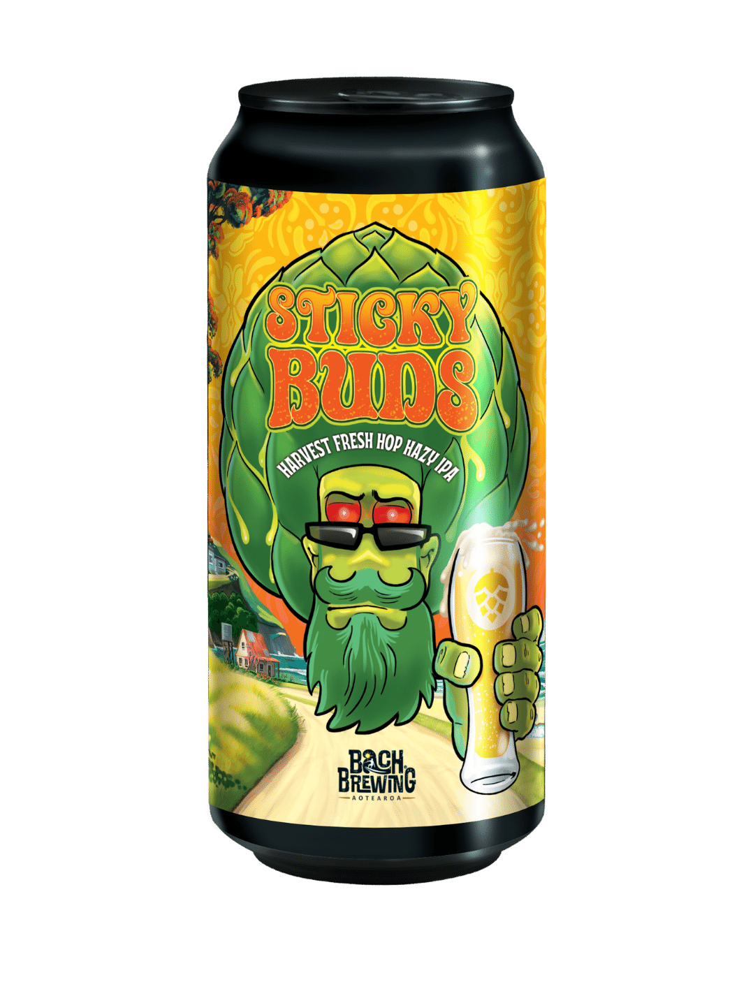 Sticky Buds II Harvest Fresh Hop Hazy IPA 12x440ml cans – Bach Brewing
